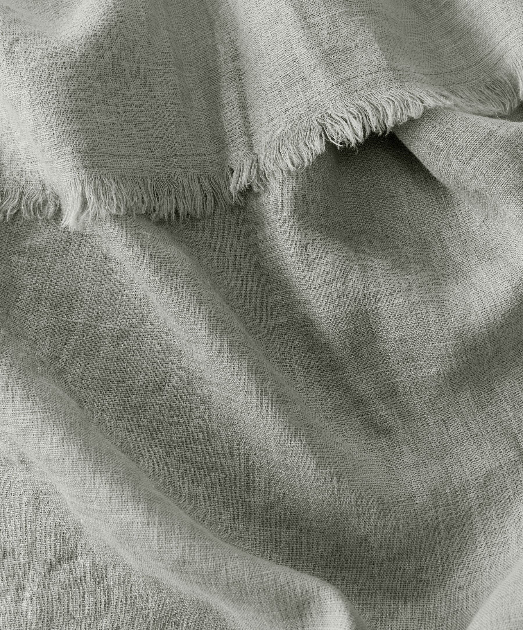 Freya Linen Throw - Stone | CULTIVER - USA
