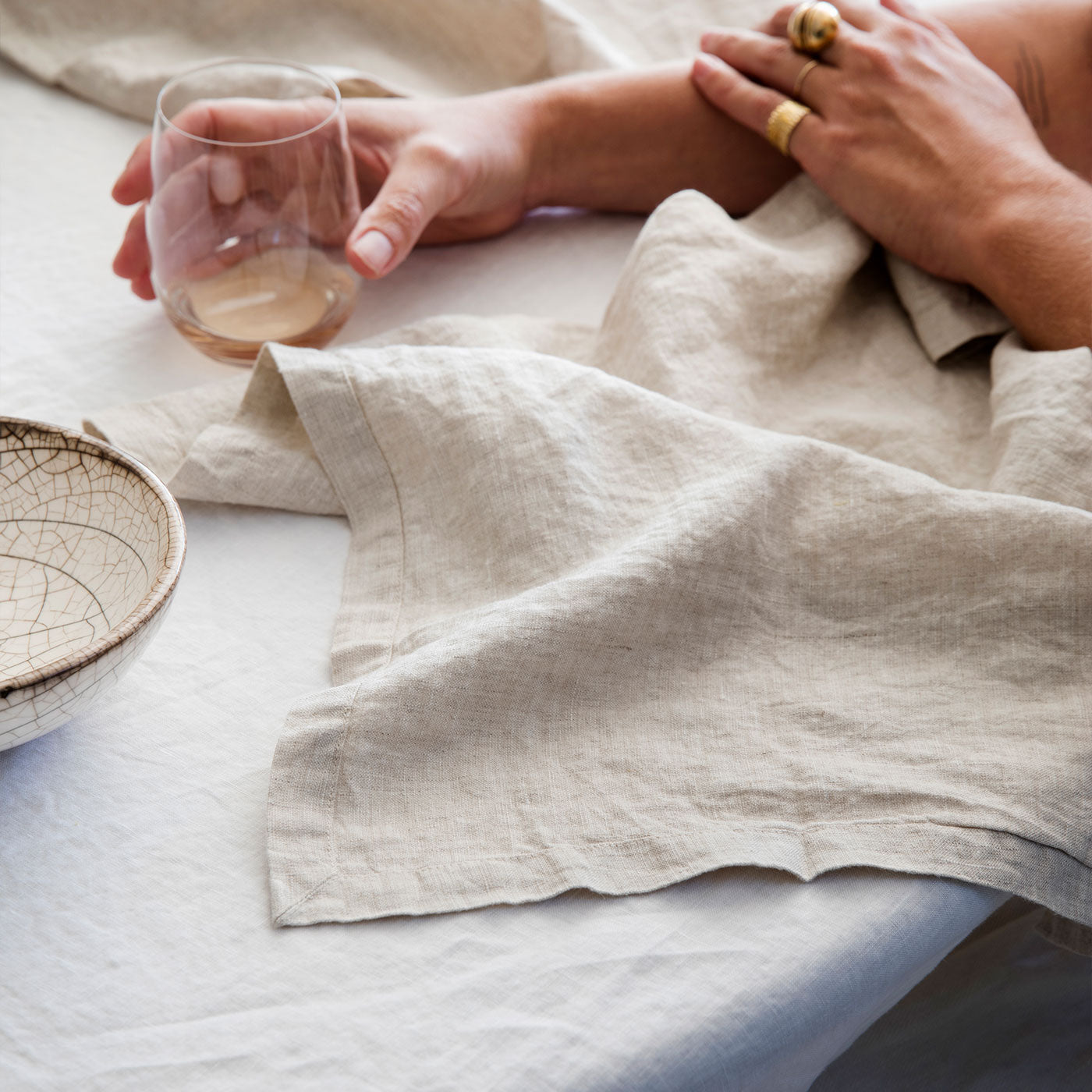 Linen Table Napkins & Placemats | Pre-Washed for Softness- CULTIVER- USA
